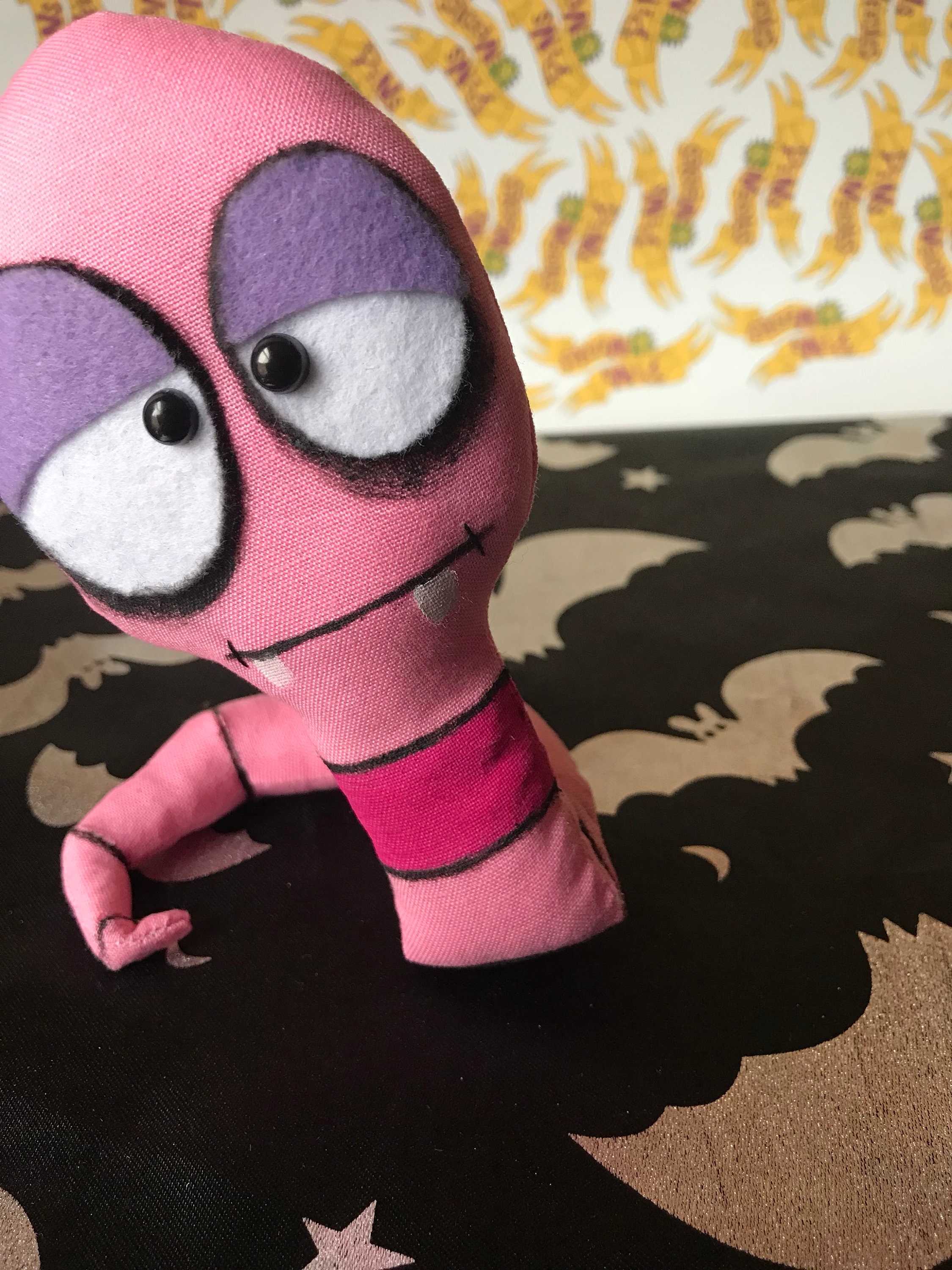 Mini Lazy Worm Gothic Doll Sleepy Worm Gothic Homeware | Etsy UK