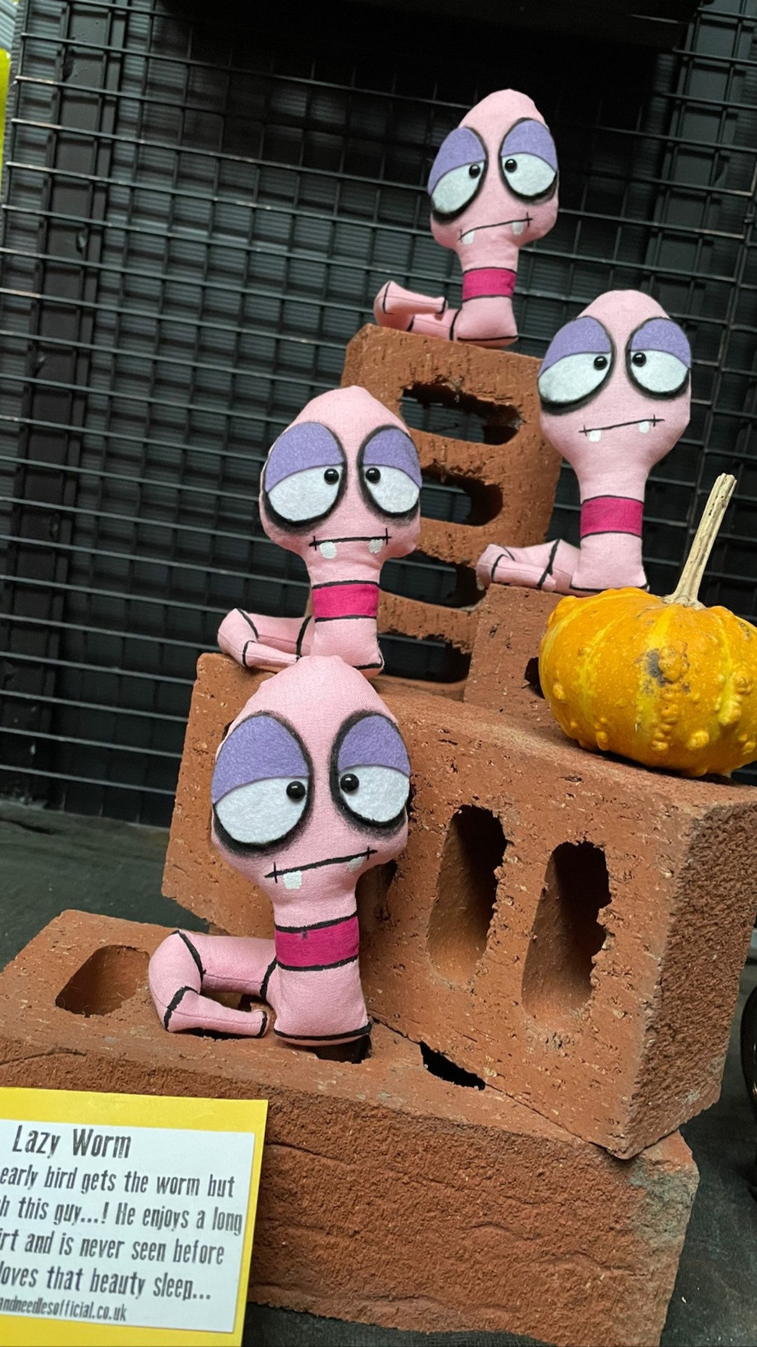 Mini Lazy Worm Gothic Doll Sleepy Worm Gothic Homeware - Etsy