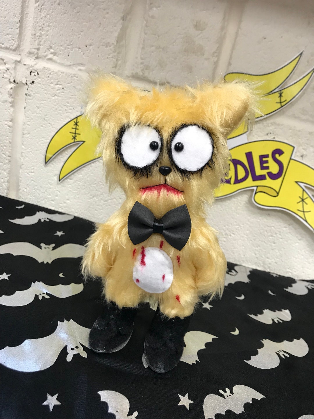 Creepy Cute Plush Teddy, Horror Teddy, Furry Doll, Halloween Homeware ...