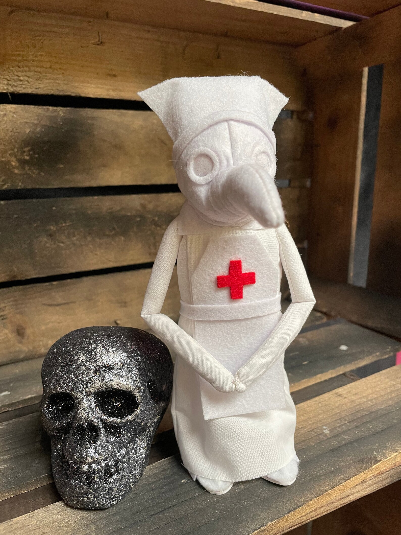 Plague Nurse Art Doll Plague Doll Gothic Art Doll Gothic - Etsy