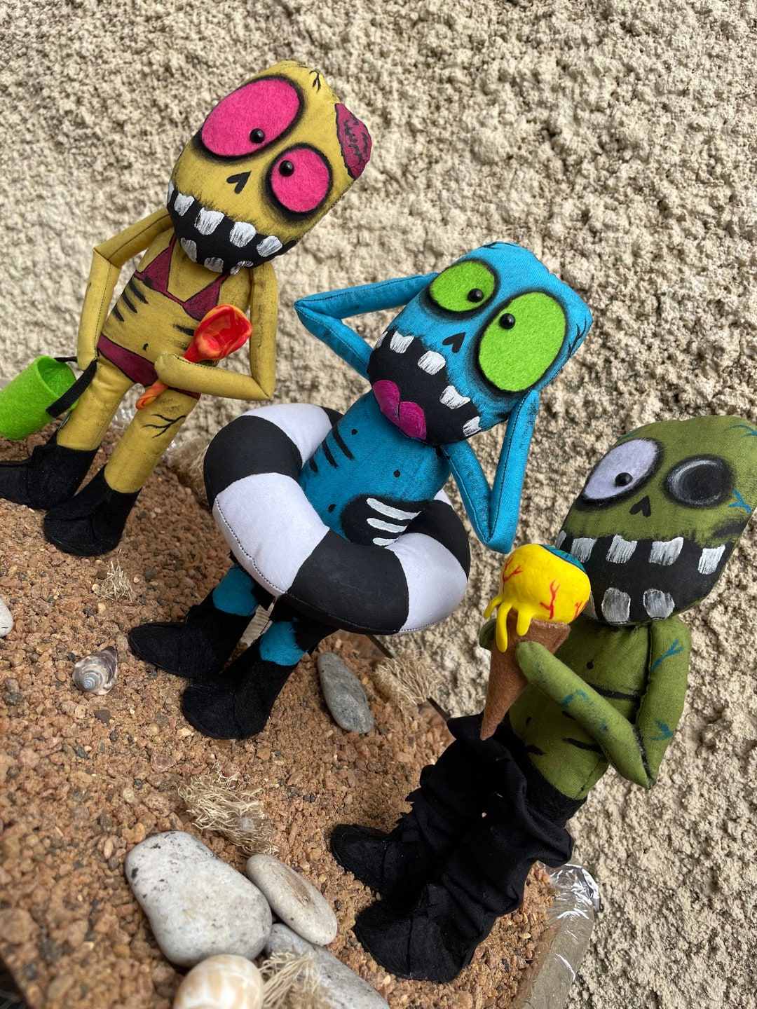 Beach Zombie Art Doll, Halloween Holiday, Creepy Cute, Spooky Cute ...