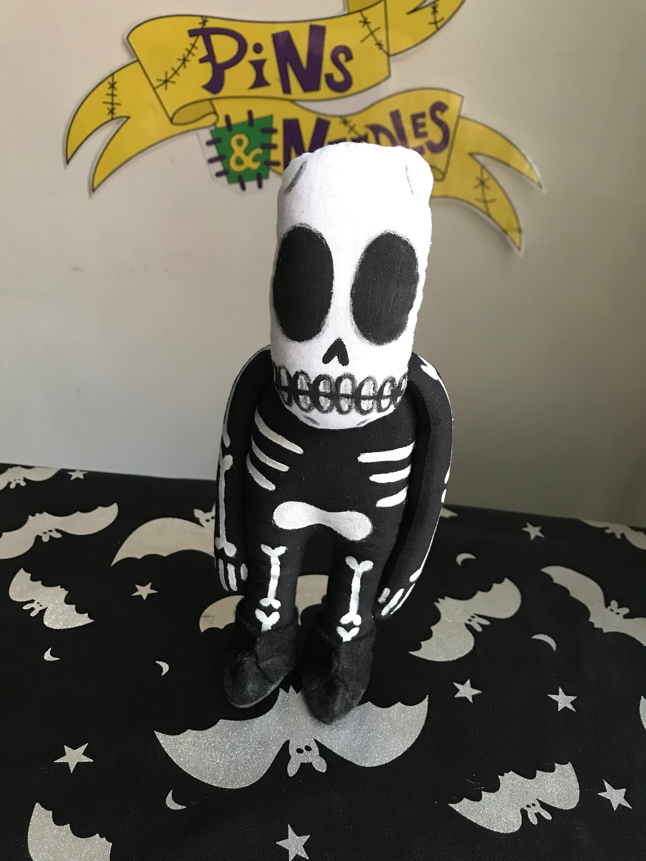 Skeleton Plushie Doll Halloween Doll Gothic Doll Horror | Etsy