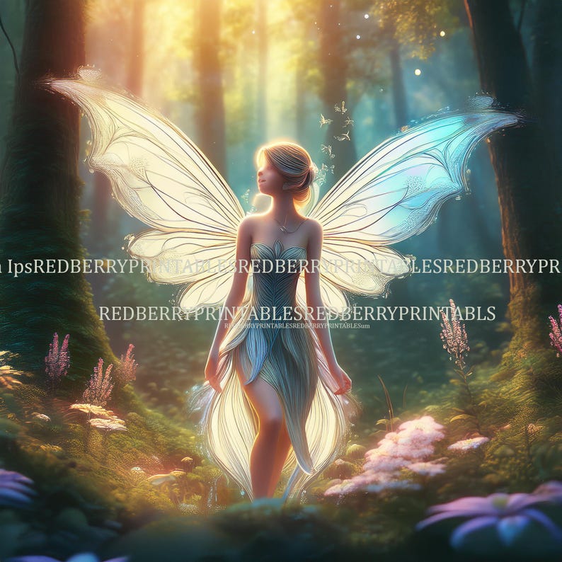 Fairy Clipart Pack Number 3. 8 Beautiful Images of Single Fairies in ...