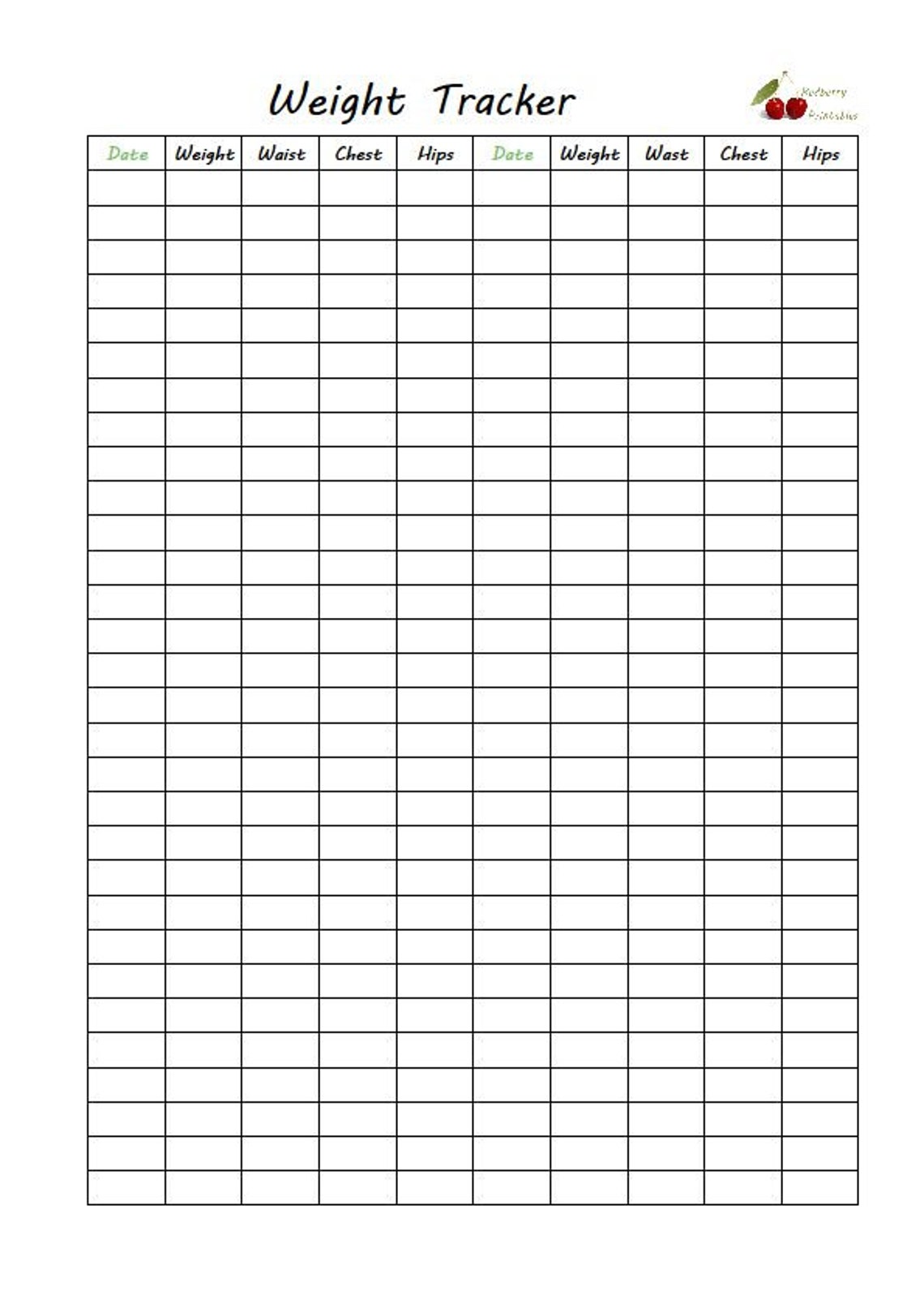 60-day or 60-week Personal Weight Tracker. Weight Control. Family ...