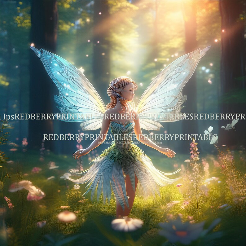 Fairy Clipart Pack Number 3. 8 Beautiful Images of Single Fairies in ...