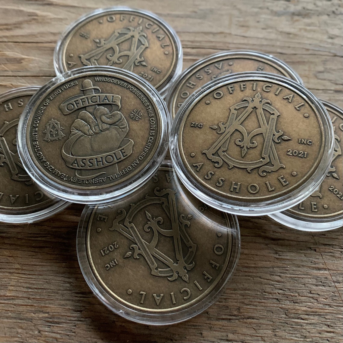 Official Asshole Coin by ZFG Inc./zero Fucks Coin™ - Etsy