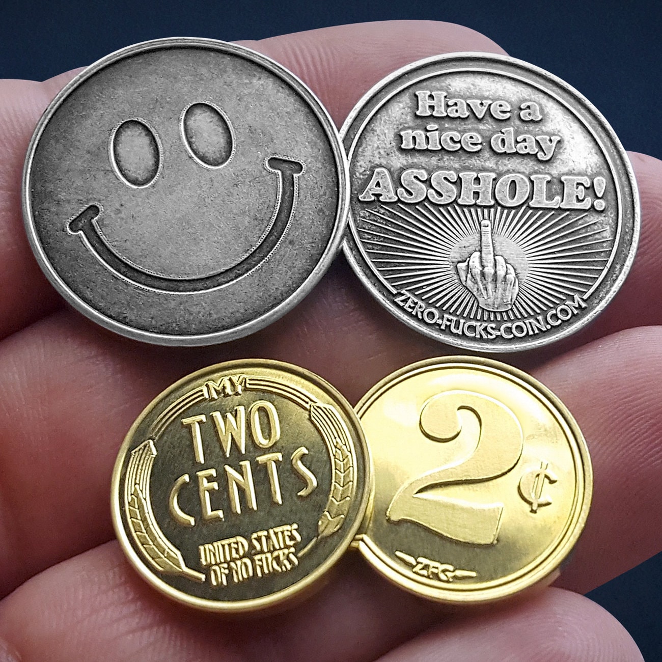 15 PACK of my Two Cents 2 Cents Coins Zero Fcks - Etsy