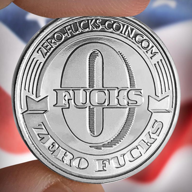 10 PACK - "the Finger" Zero Fucks Coin - Middle Finger Coins - Etsy