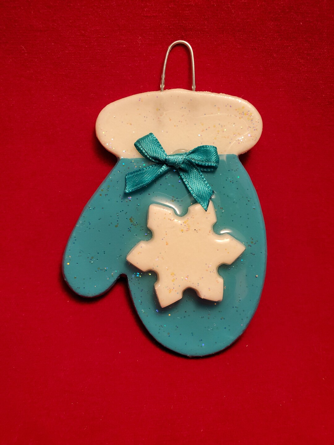 Mitten Personalized Dough Christmas Tree Ornament in a Variety of ...