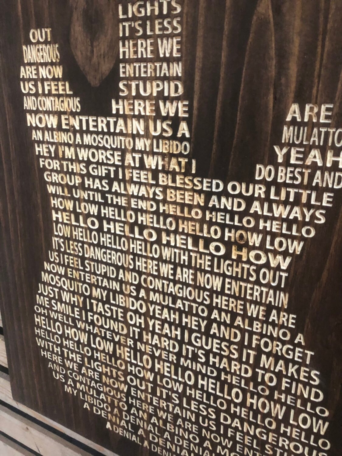 Custom Song Lyrics Carved in the Shape of a Electric Guitar - Etsy
