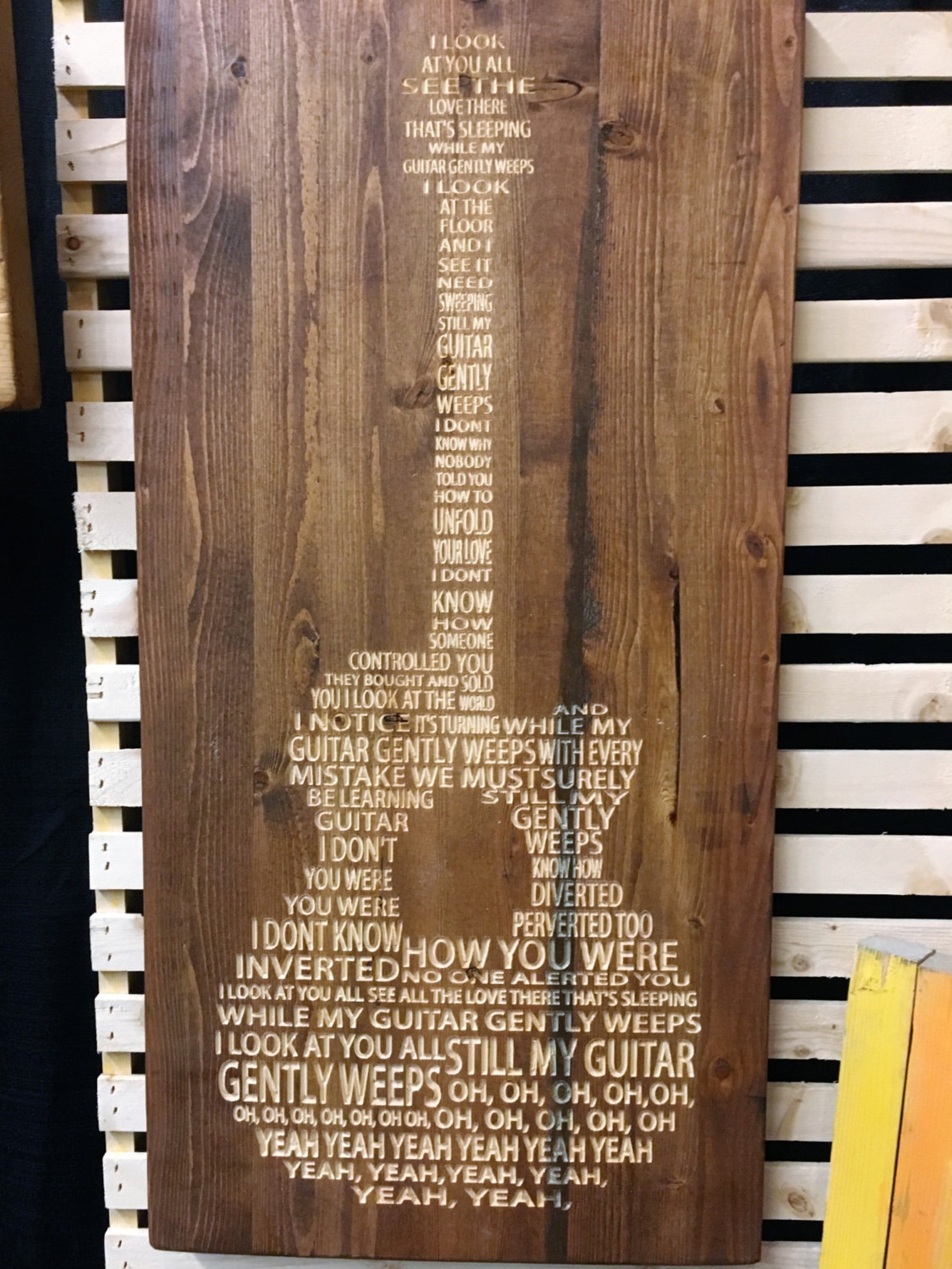 Custom Acoustic Guitar Song Lyrics - Etsy