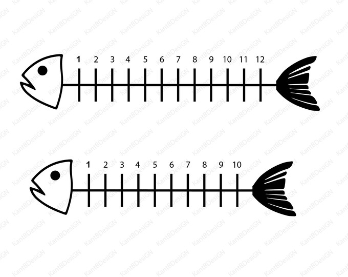 Fish Ruler SVG Fish SVG Ruler SVG Fisherman's Ruler Svg Fishing Cut ...