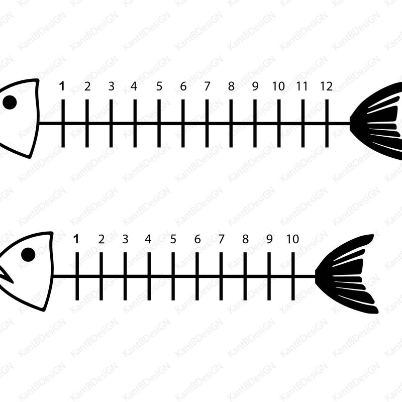 Fish Ruler Svg - Etsy