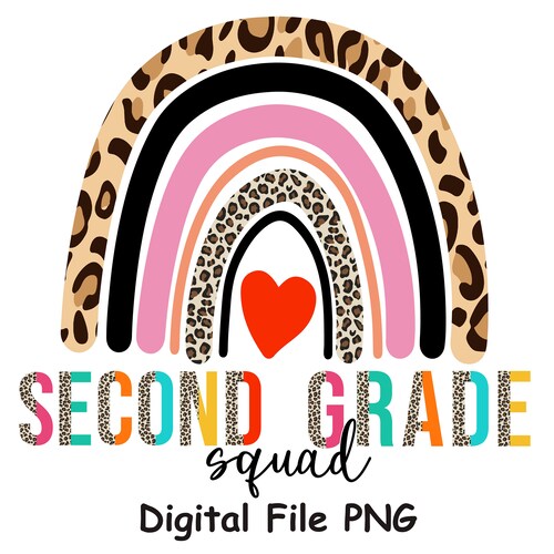 Second Grade Squad PNG 2nd Grade Teacher Squad Back to | Etsy