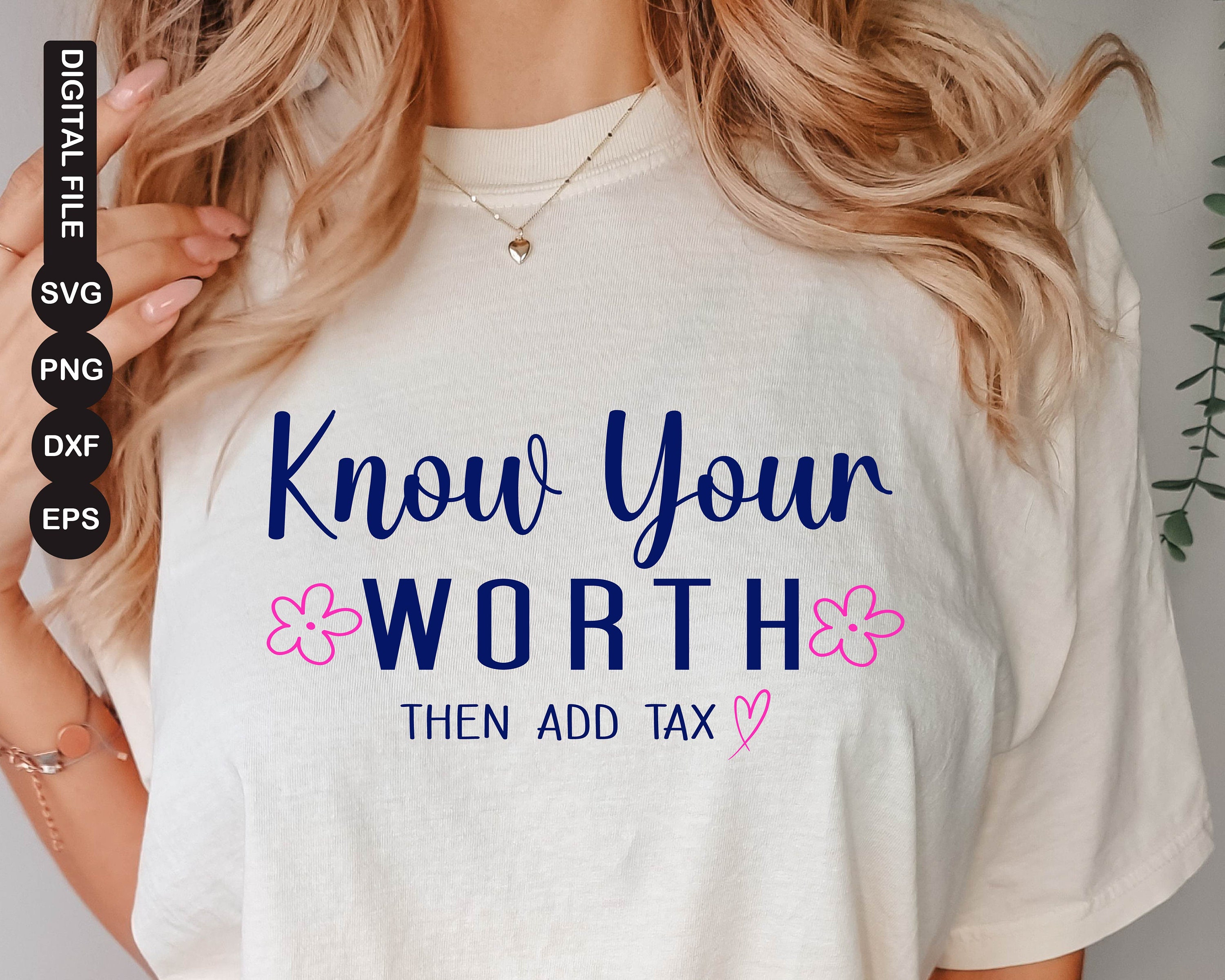 Know Your Worth SVG PNG Girl Power Women Inspiration Gifts Self Love Svg Motivational Svg ...
