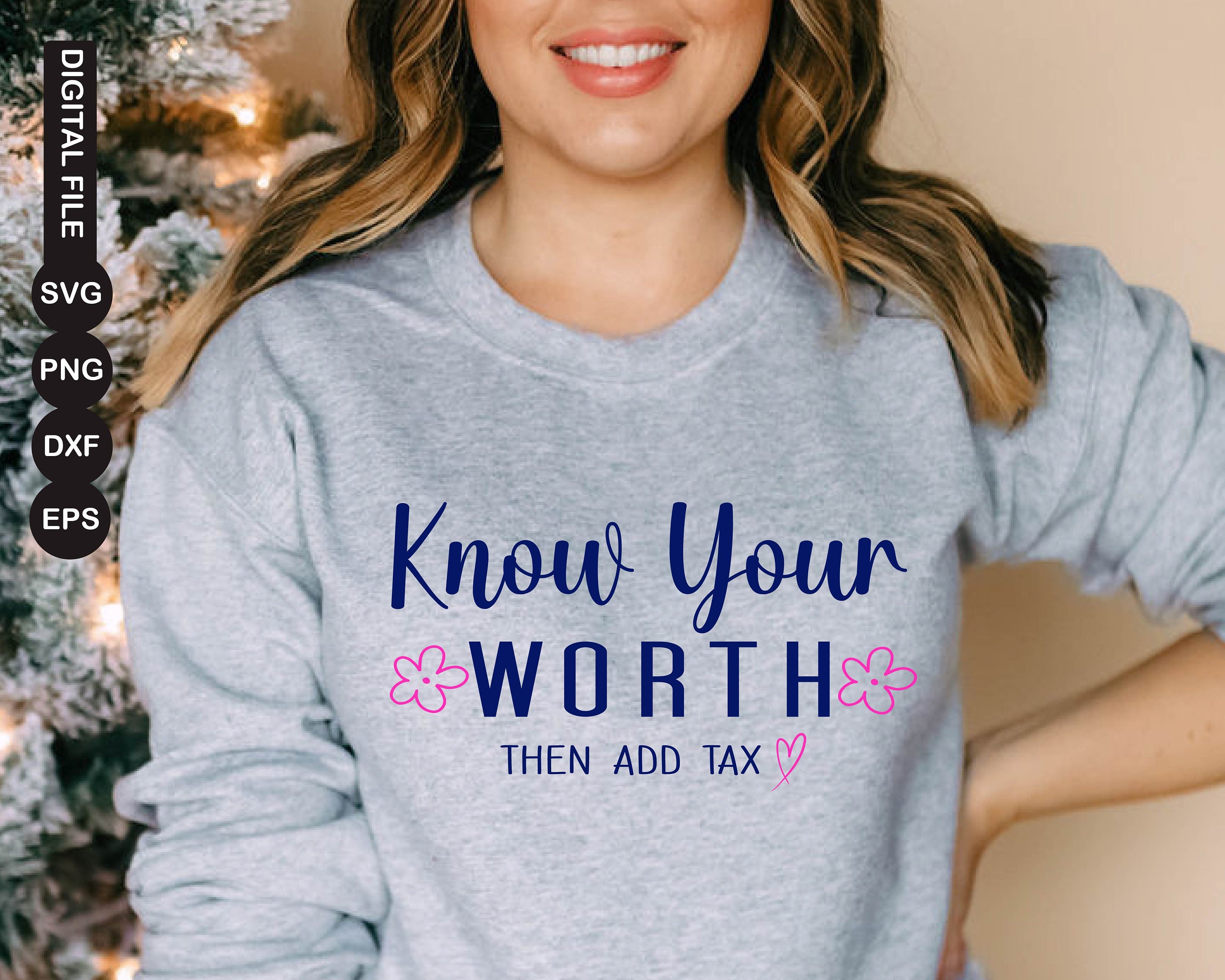 Know Your Worth SVG PNG Girl Power Women Inspiration Gifts Self Love Svg Motivational Svg ...