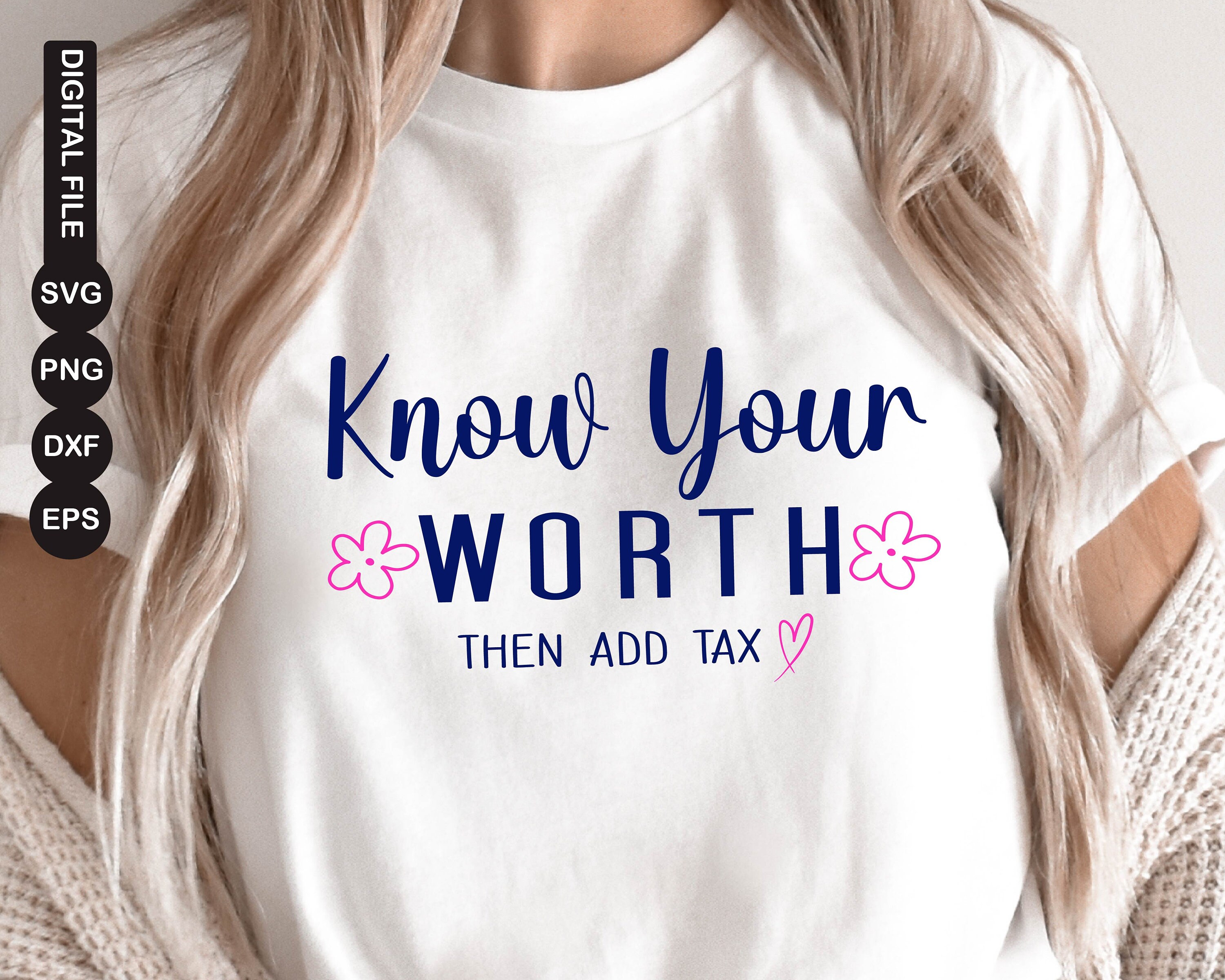 Know Your Worth SVG PNG Girl Power Women Inspiration Gifts Self Love Svg Motivational Svg ...