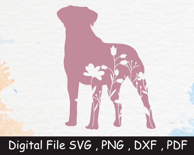 Rottweiler SVG DXF PDF Png Dog Mandala Zentangle Svg Dog - Etsy