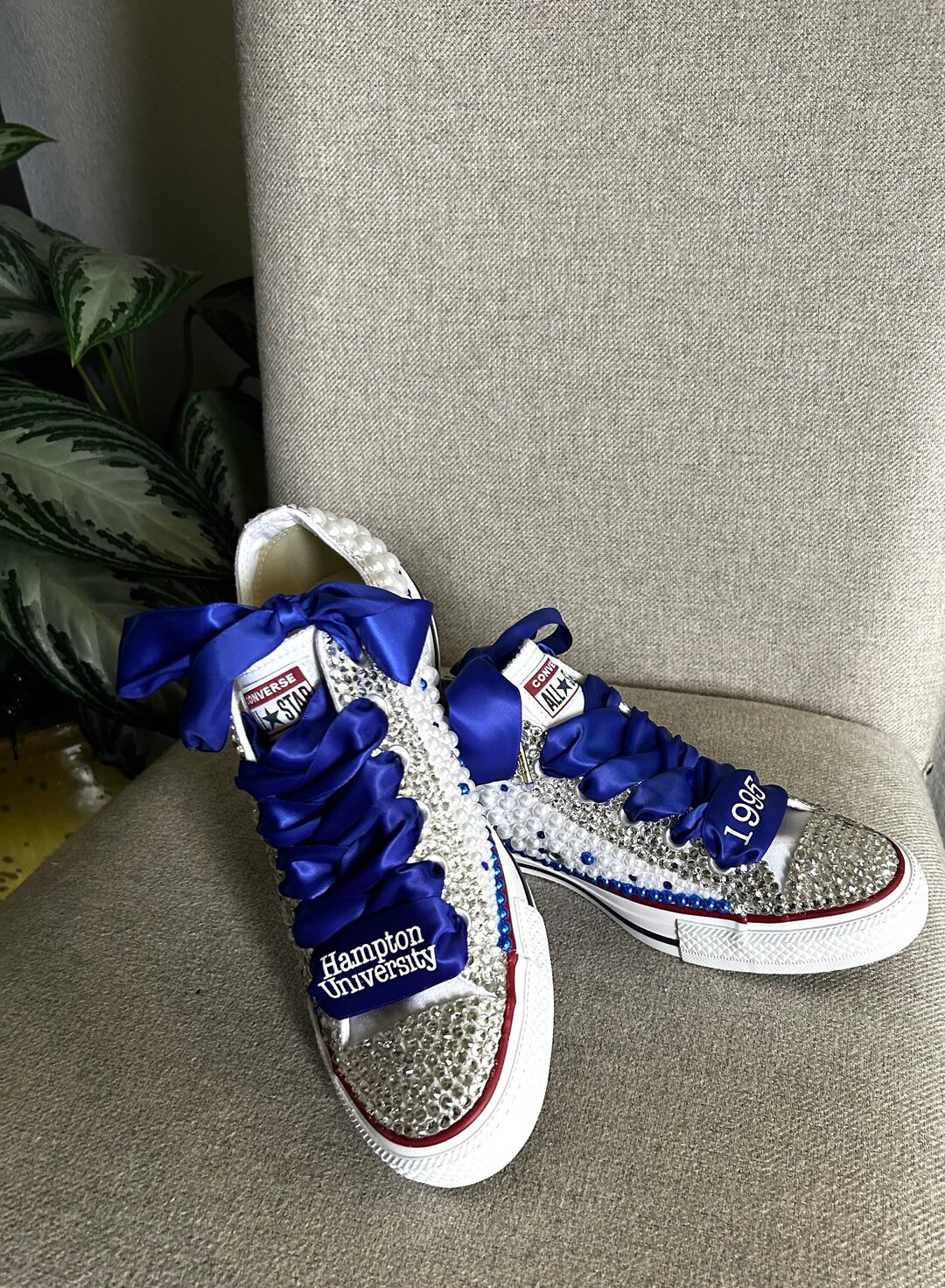 Bling Converse, Rhinestone Converse, One of a Kind Bling Shoes, Blinged ...