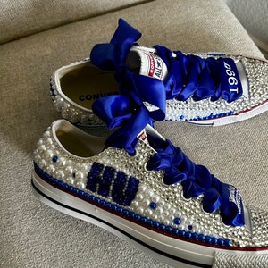 Bling Converse, Rhinestone Converse, One of a Kind Bling Shoes, Blinged ...