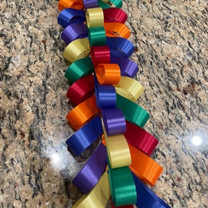 Pride Loopy Braid, Rainbow Homecoming Mum Braid, Pride Homecoming Mum ...