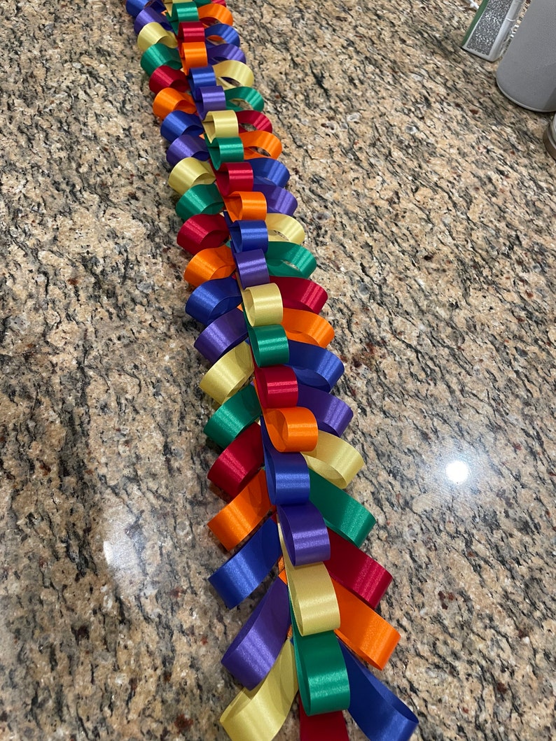 Pride Loopy Braid, Rainbow Homecoming Mum Braid, Pride Homecoming Mum ...