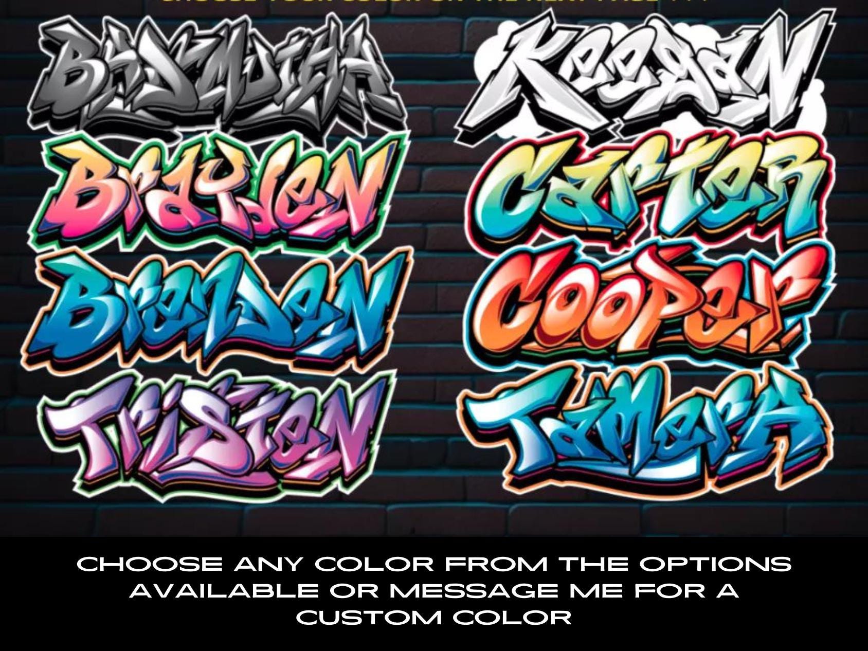 Custom Graffiti T-shirt | Personalized Streetwear Tee | Urban Hip Hop ...