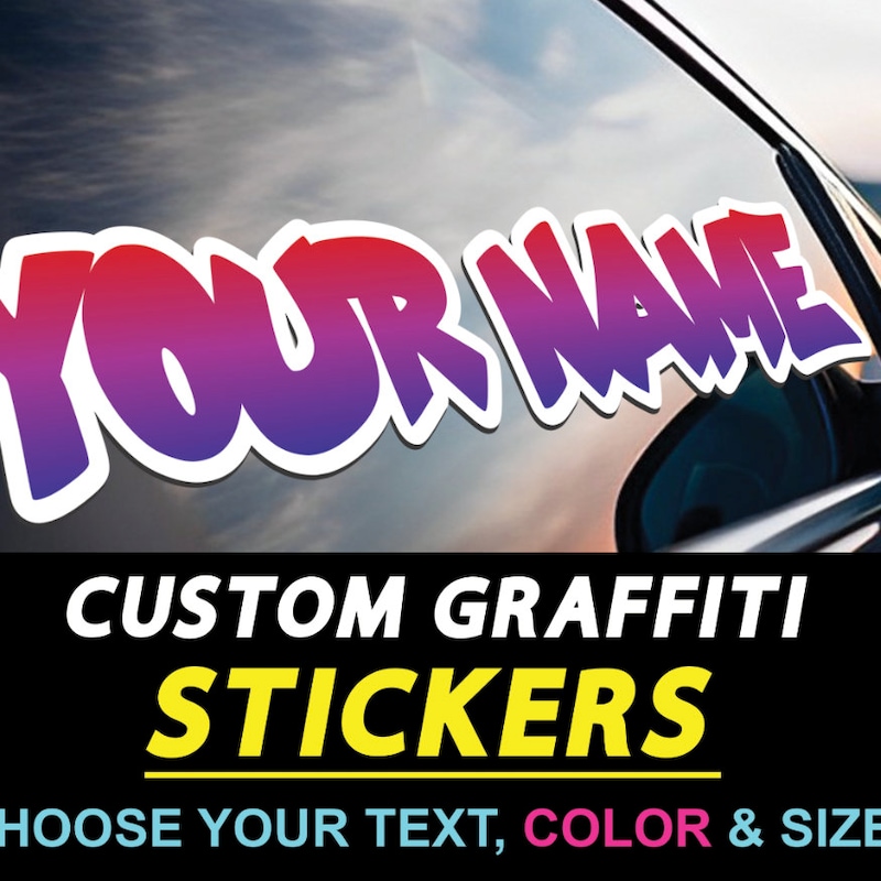Custom Graffiti Stickers - Etsy
