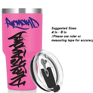 Custom Graffiti Tag Name Sticker Decal, Wall Sticker, Home Decor and ...