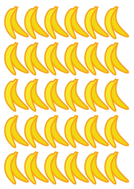 Scrapbooking sheets Bananas Design A4 | Etsy