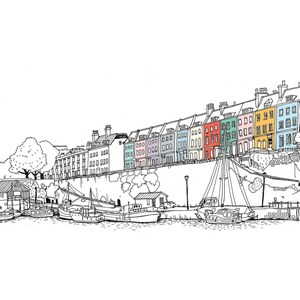 Bristol Illustration, Fine Art Print, Bristol Thekla and Floating ...