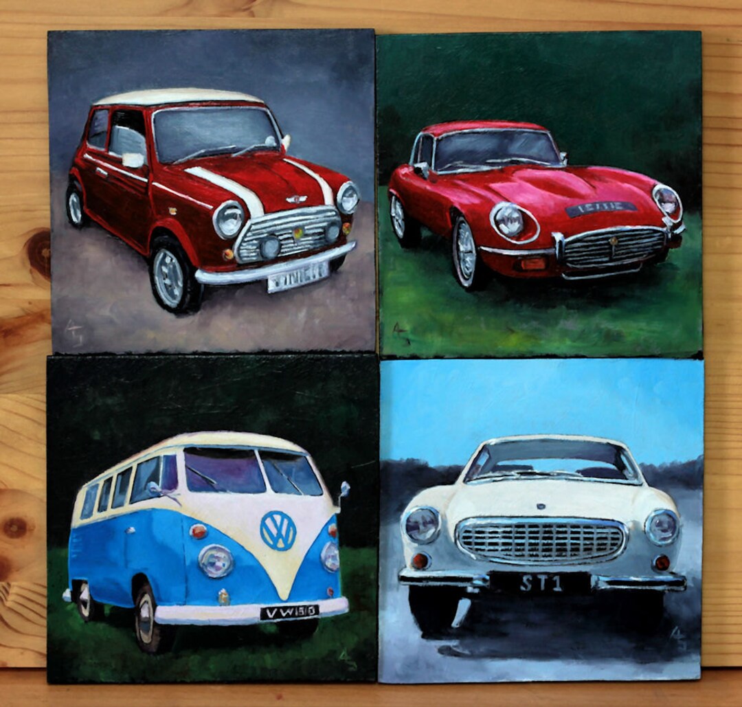 Custom Miniature Painting of Your Car, Original Oil Painting/acrylic ...