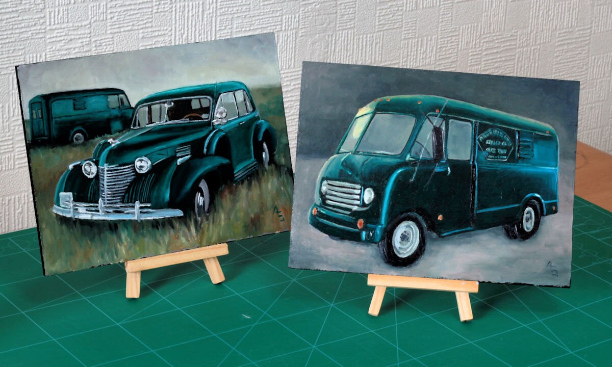 Custom Miniature Painting of your car original oil | Etsy
