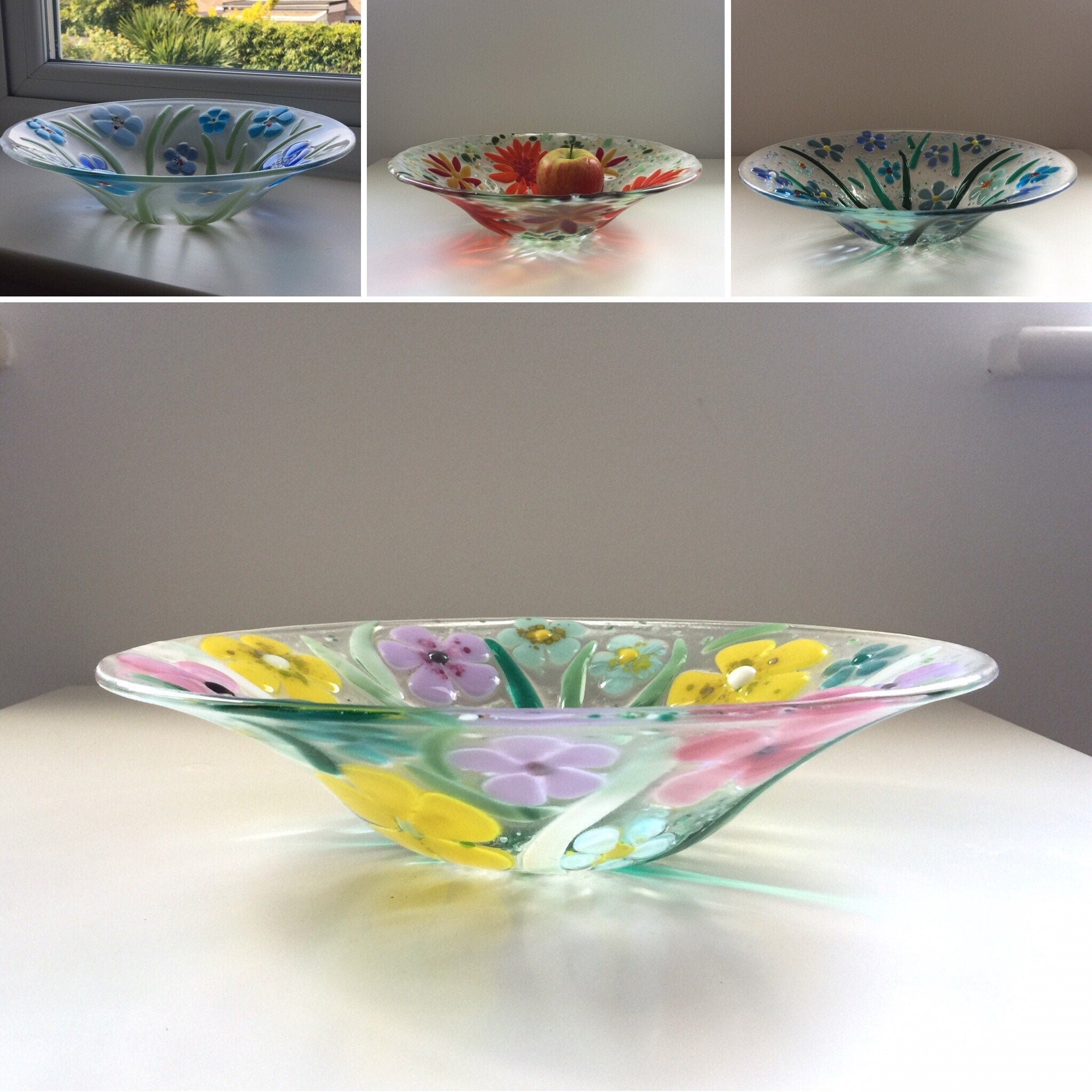Made to order decorative glass dish - Etsy