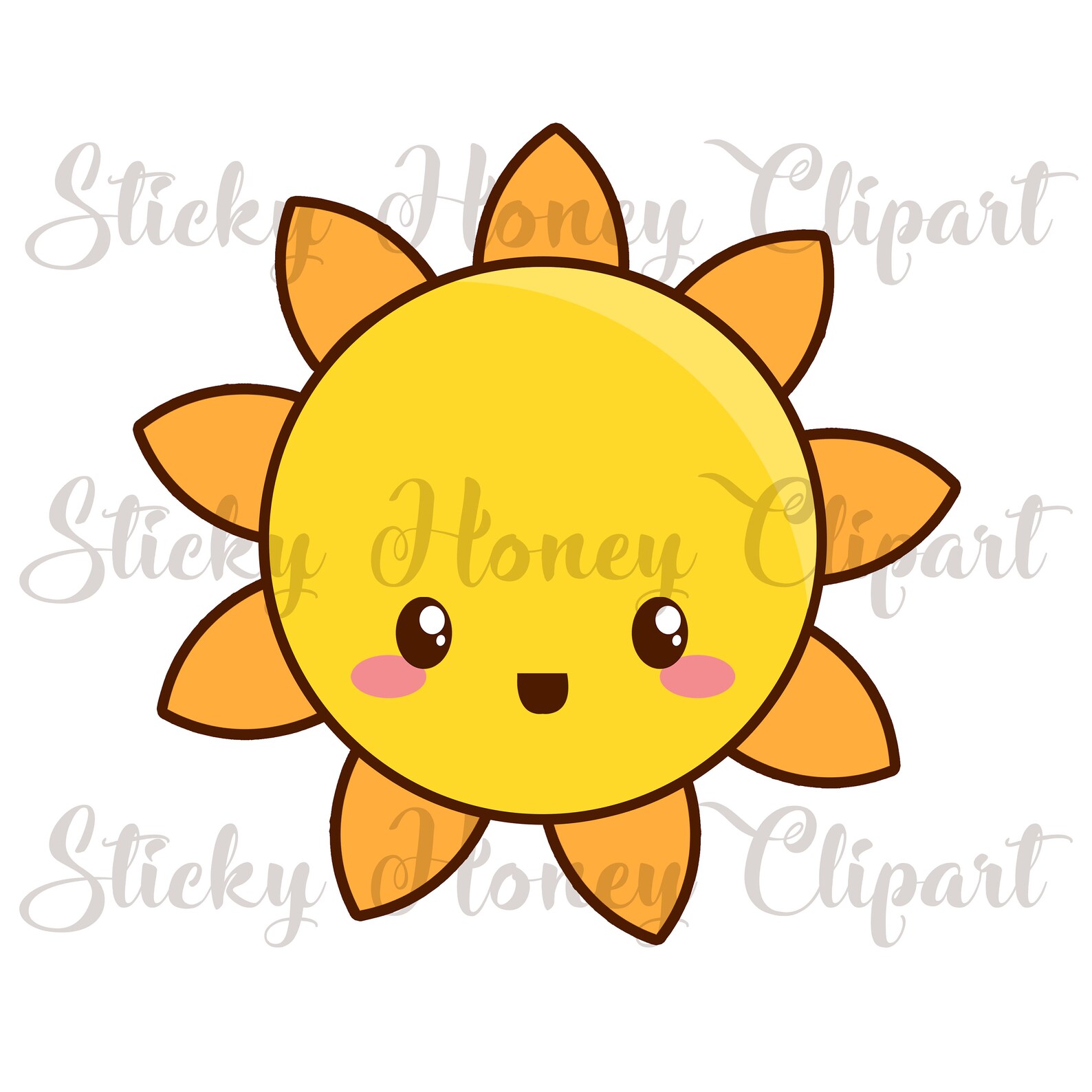 Weather Clipart Kawaii Weather Clipart Cute Weather - Etsy Canada