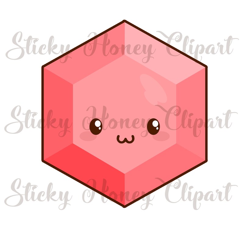 Gem Clipart Kawaii Gem Clipart Cute Gems Gem Clipart Gem Clip Art Gem ...