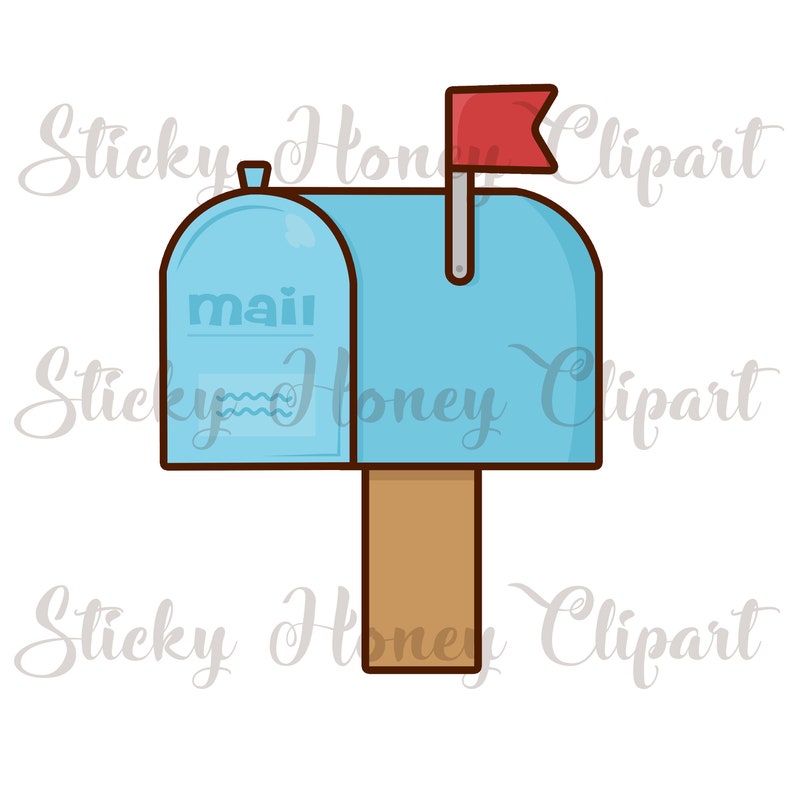 Mail Clipart Kawaii Mail Clipart Cute Mail Stamp Clipart - Etsy Canada