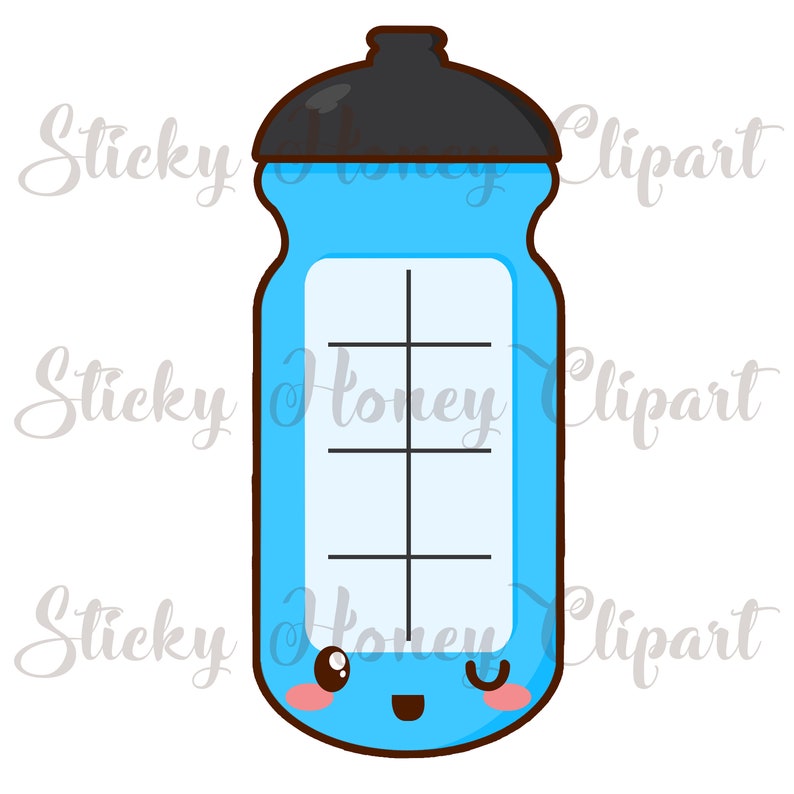 Water Clipart Kawaii Water Clipart Cute Water Tracker Kawaii Water ...