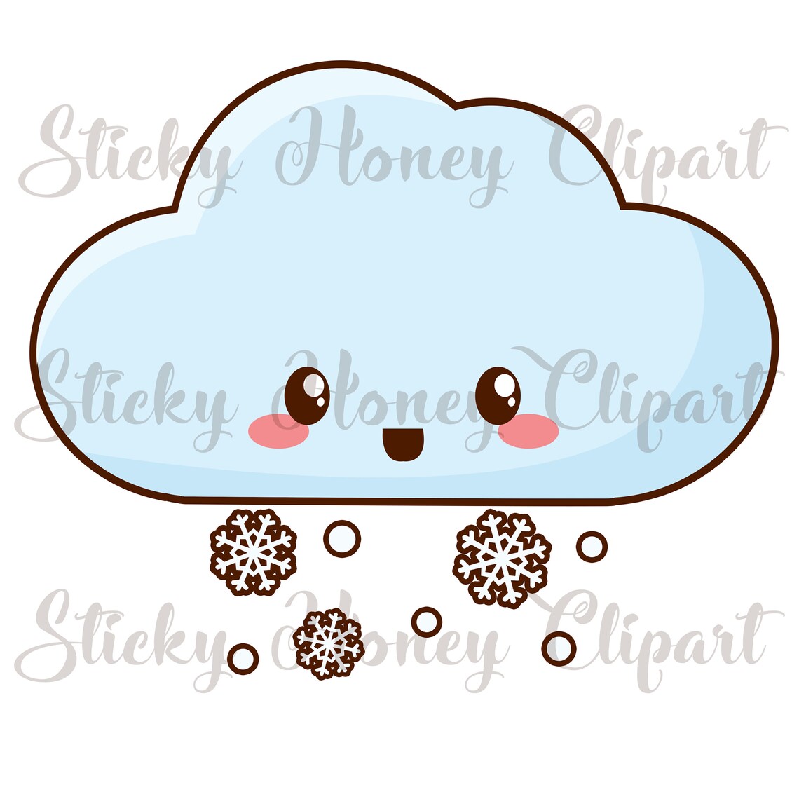 Weather Clipart Kawaii Weather Clipart Cute Weather - Etsy Canada