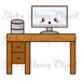 Work Clipart Kawaii Work Clipart Cute Work Icons Kawaii Desk Clipart ...