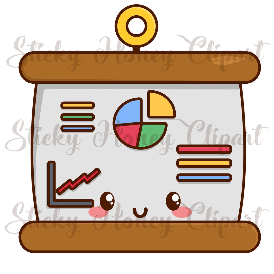 Work Clipart Kawaii Work Clipart Cute Work Icons Kawaii Desk Clipart ...