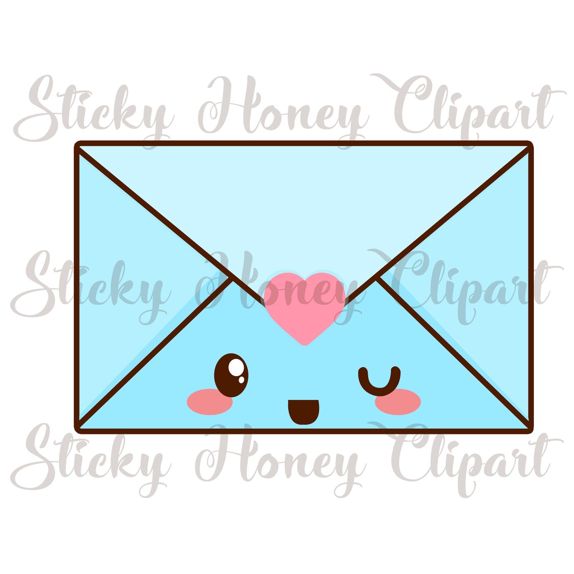 Mail Clipart Kawaii Mail Clipart Cute Mail Stamp Clipart Kawaii Mail ...