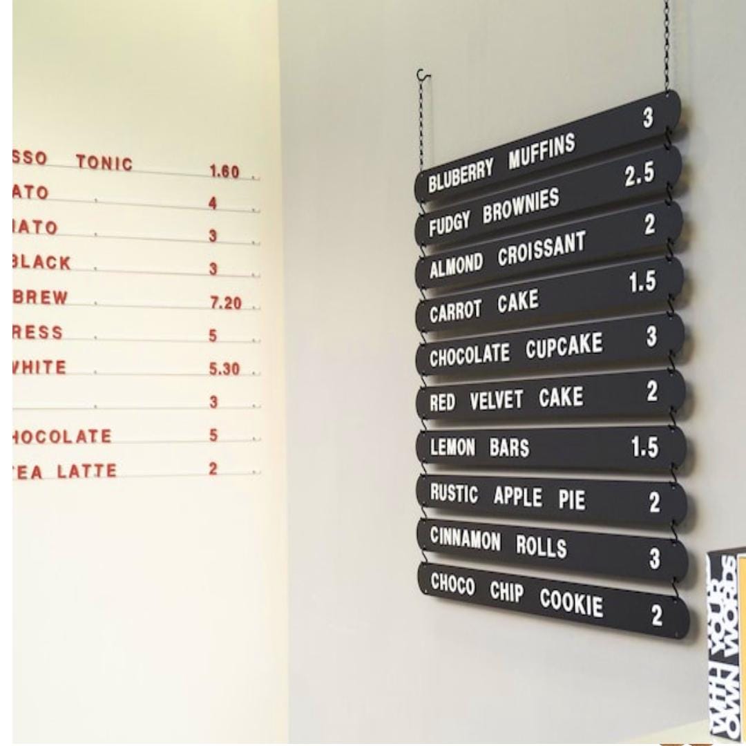 Hanging Menu Sign, Magnet Letter Board Cafe Wall Menu, Hanging Cafe ...