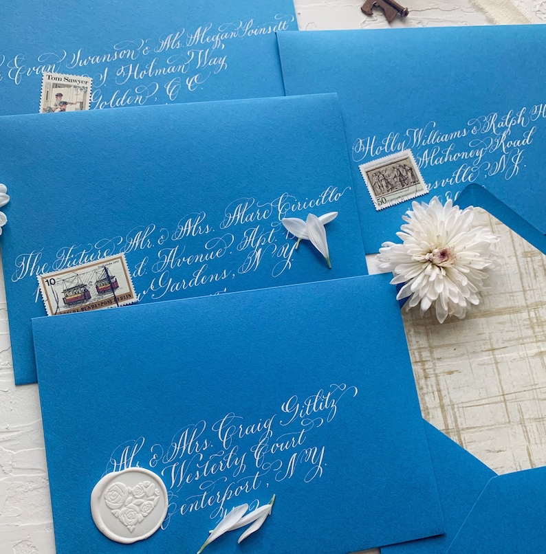 Calligraphy for Envelopes Addressing Wedding Invitation - Etsy