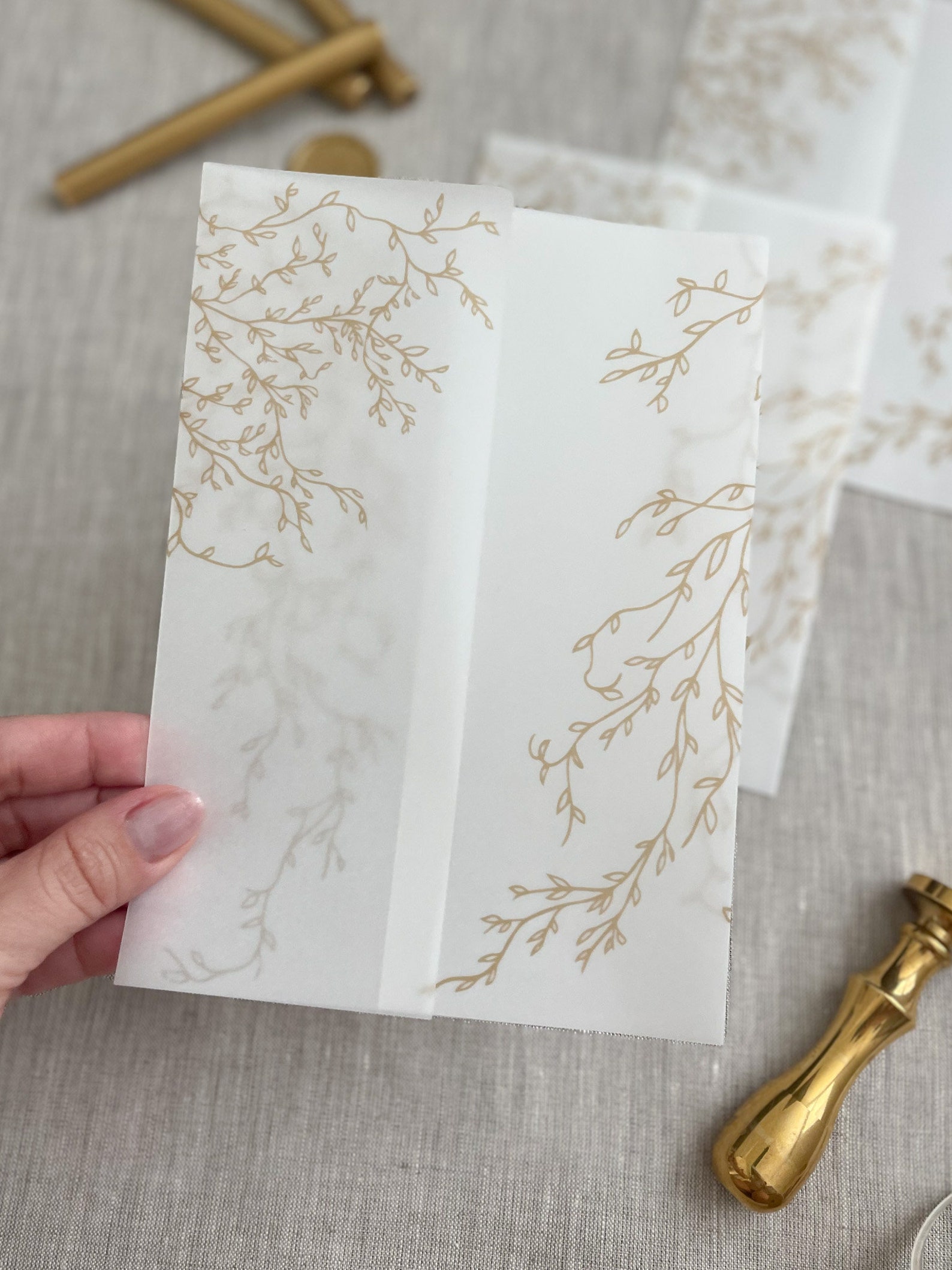 Vellum Jacket for Wedding Invitation, Vellum Wrap, Vellum Wedding ...
