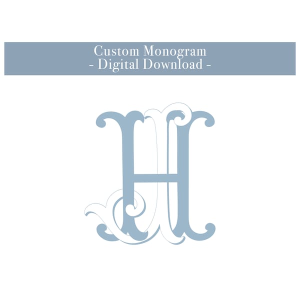 Two Letter Monogram - Etsy