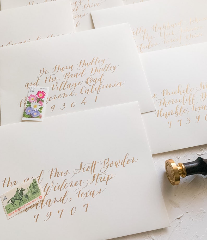 Calligraphy for Wedding Envelopes Wedding Invitations - Etsy