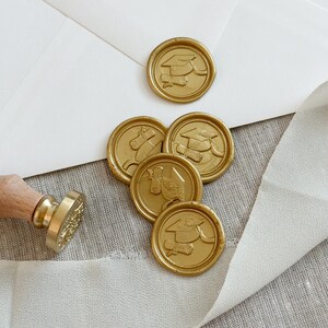 Gold Graduation Wax Seal Sticker, Gold Wax Seal, Graduation Wax Seal ...