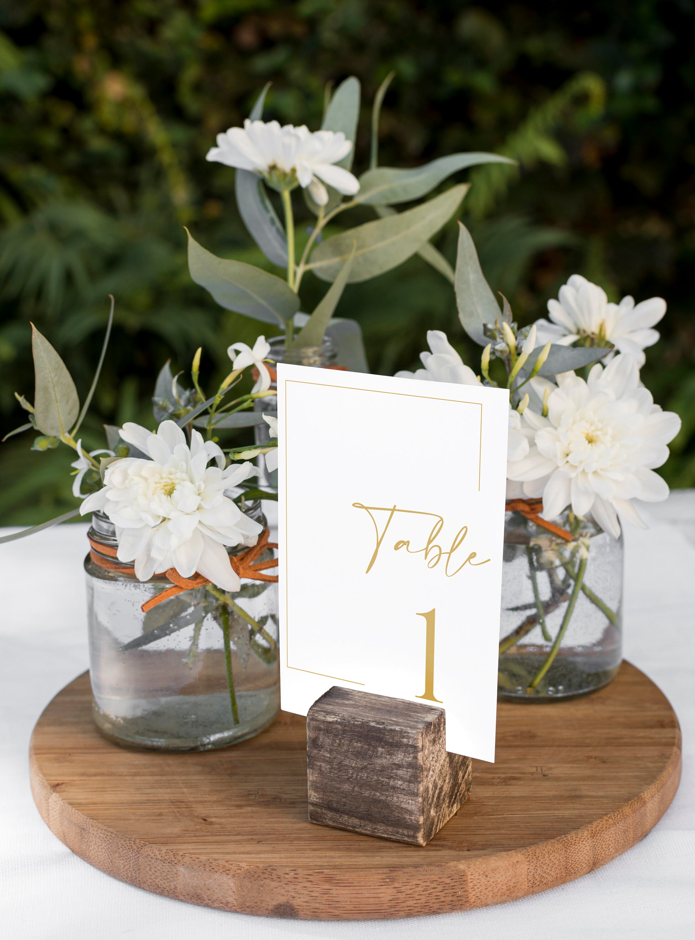 Modern Table Numbers, Wedding Table Numbers, Table Signs, Printed Table ...