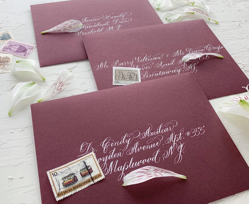 Calligraphy for Envelopes Addressing Wedding Invitation - Etsy